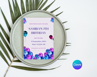 Editable Modern Party Digital Invitation Template Mobile Invitation E ...