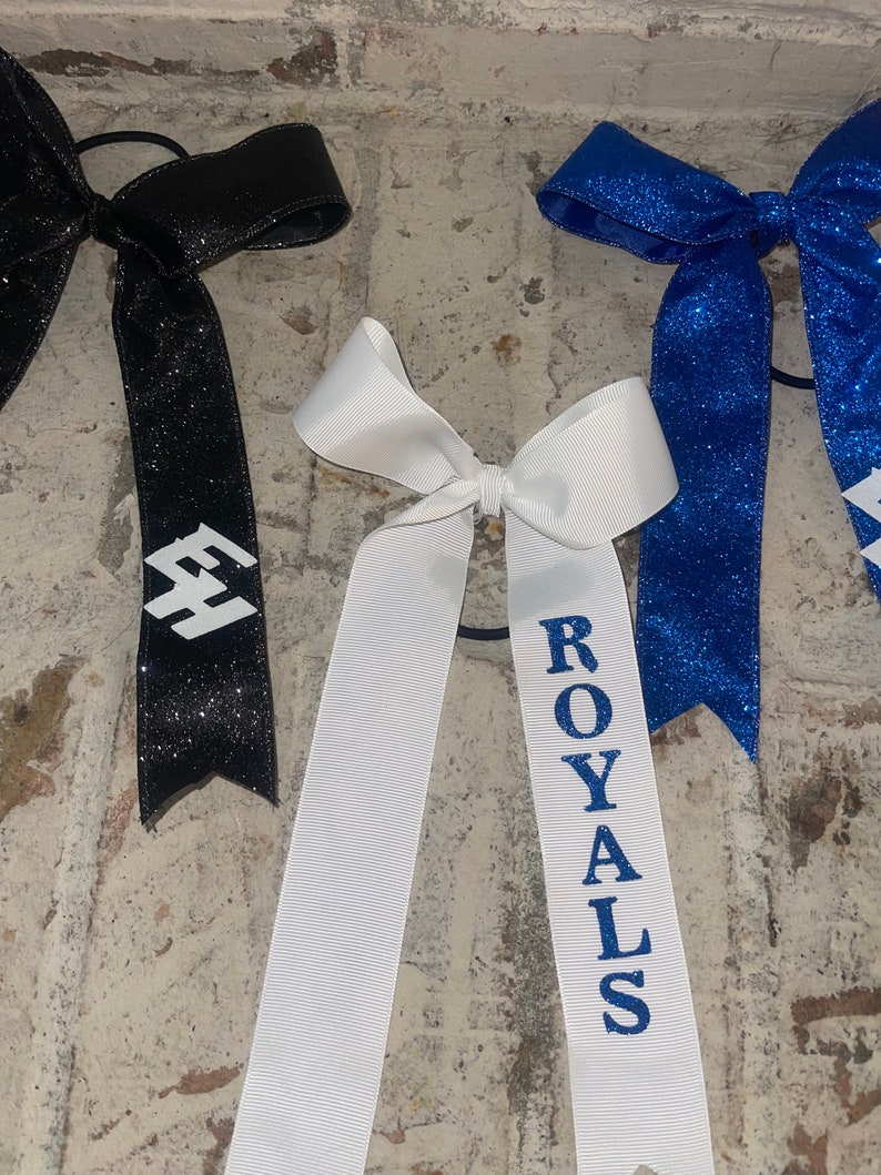 Collegiate Cheer Bow Customized - Etsy