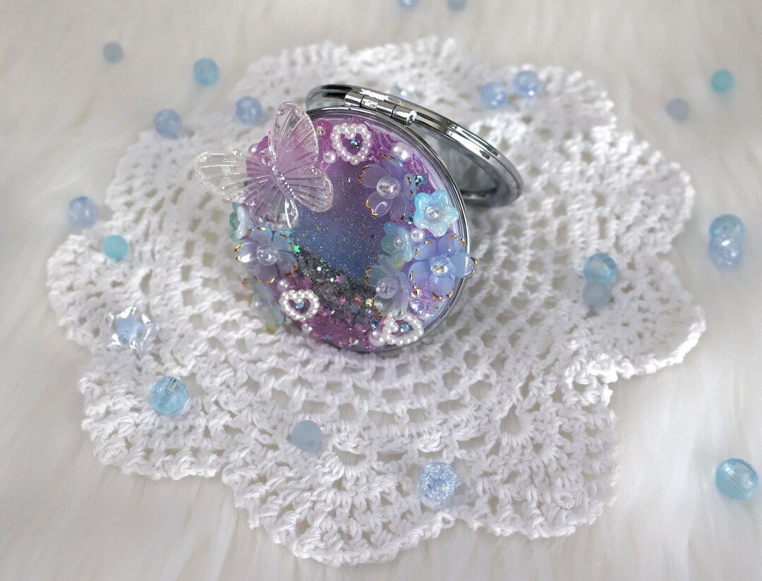 FOREVER - Decoden Double Sided Quicksand Compact Mirror - Etsy