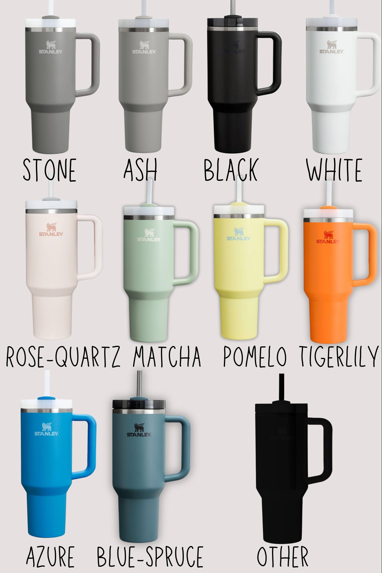 Custom Hand-painted Stanley Tumblers - Etsy