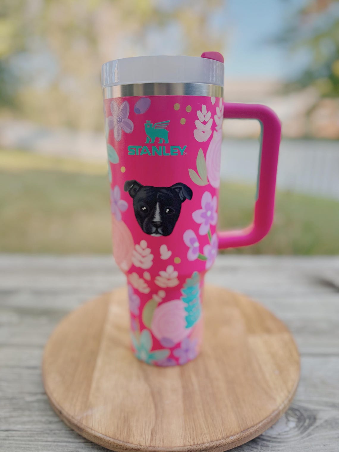 Custom Hand-painted Pet Portrait/animal Stanley Tumblers - Etsy