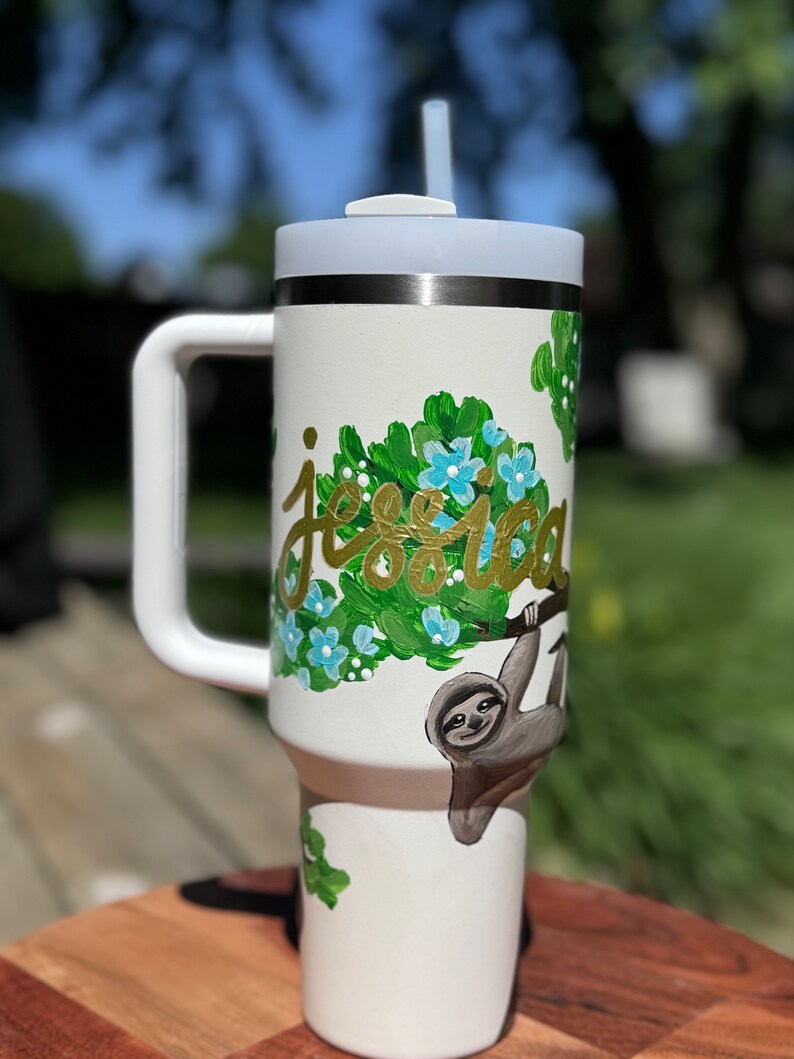 Custom Hand-painted Pet Portrait/animal Stanley Tumblers - Etsy