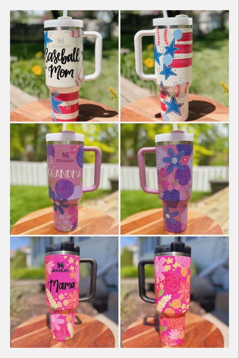 Custom Hand-painted Stanley Tumblers - Etsy