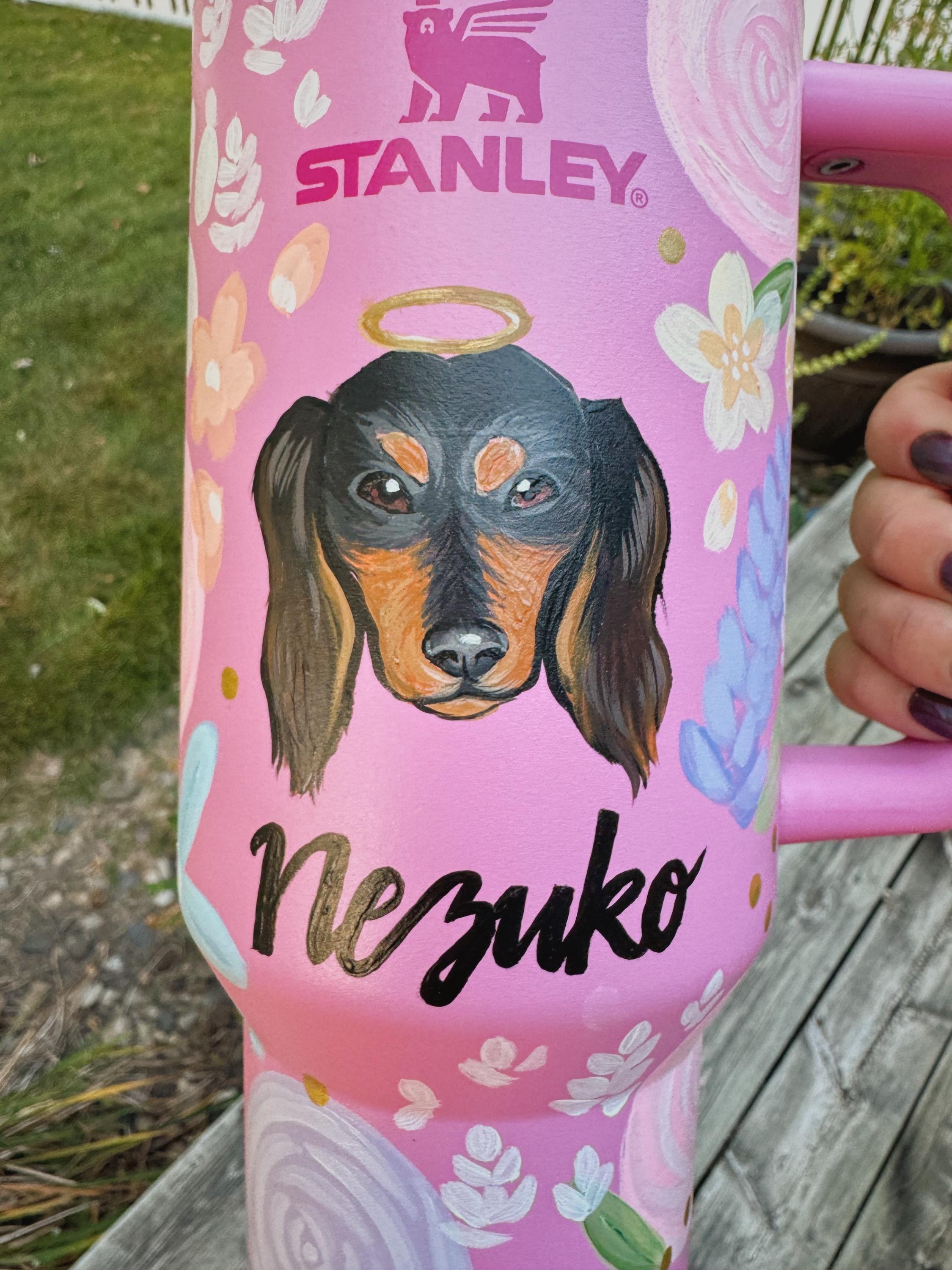 Custom Hand-painted Pet Portrait/animal Stanley Tumblers - Etsy