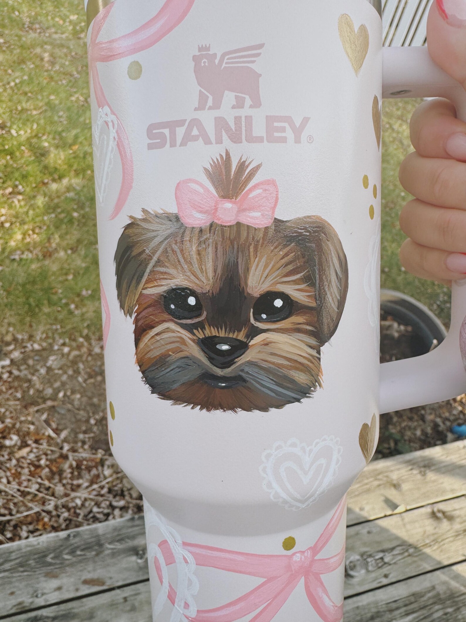 Custom Hand-painted Pet Portrait/animal Stanley Tumblers - Etsy