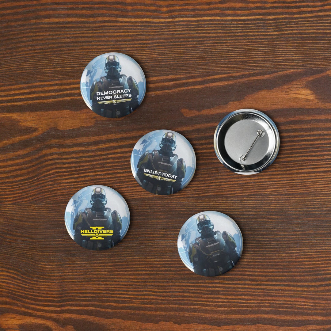 Helldivers 2 Pin Button Exclusive Gamer Badge for Helldivers Fans ...