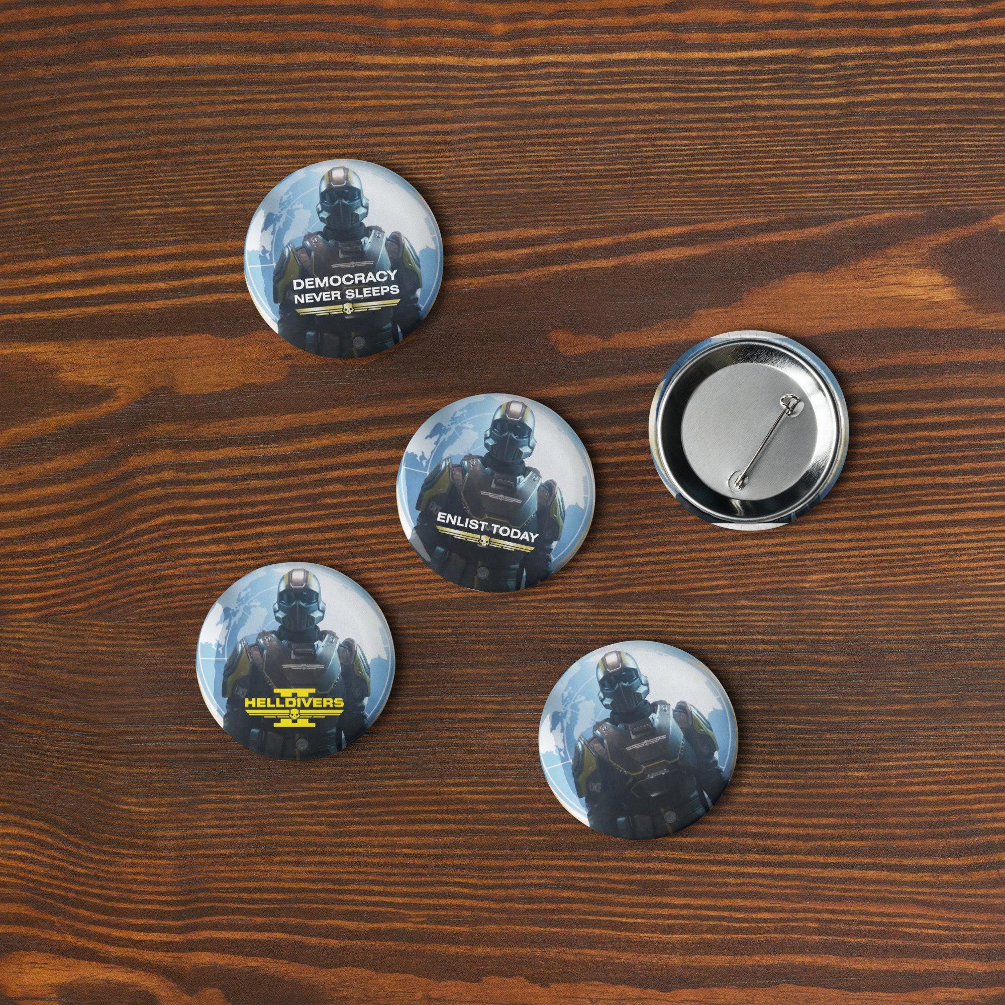 Helldivers 2 Pin Button Exclusive Gamer Badge for Helldivers Fans Helldiver Button With Slogan ...