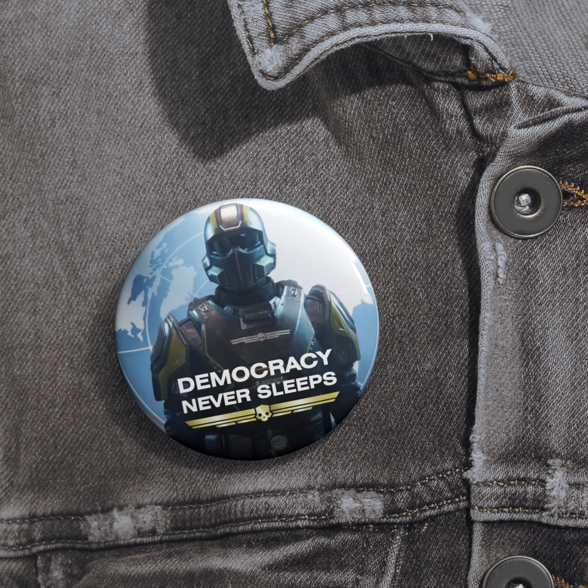 Helldivers 2 Pin Button Exclusive Gamer Badge for Helldivers Fans ...