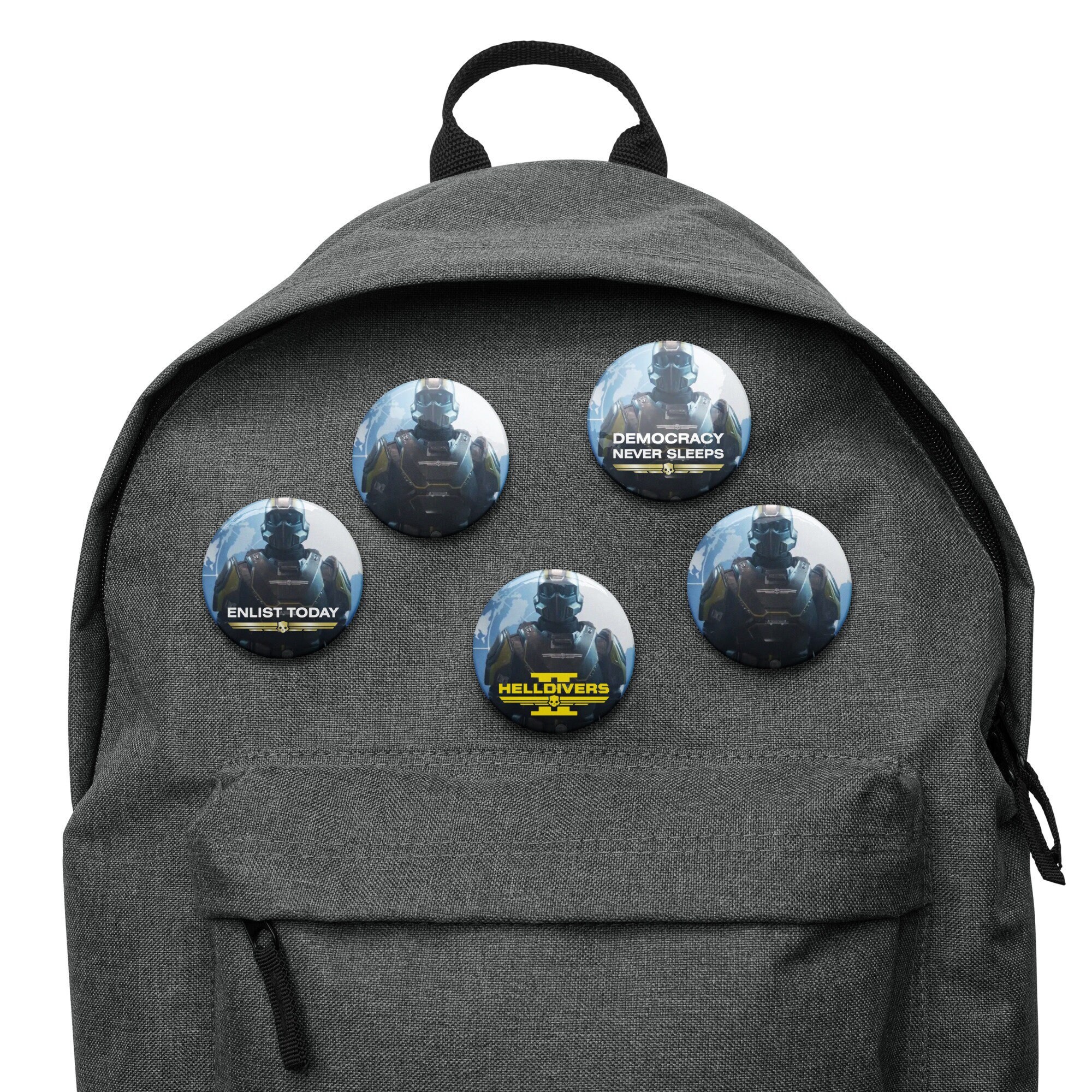 Helldivers 2 Pin Button Exclusive Gamer Badge for Helldivers Fans Helldiver Button With Slogan ...