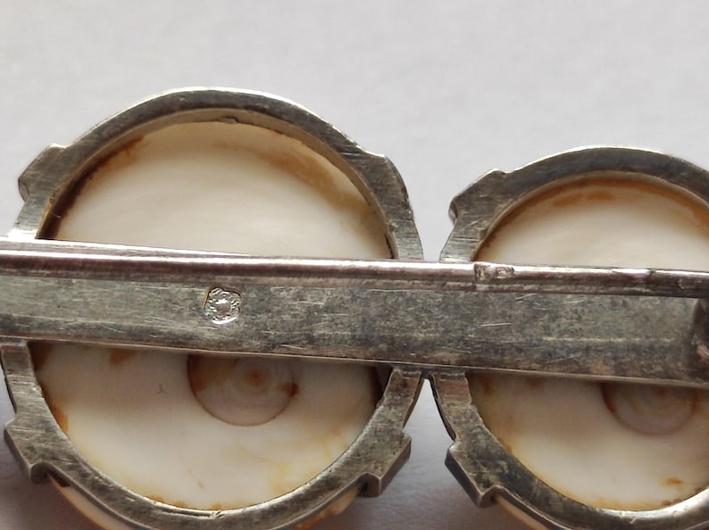 1880-1910, Silver, Art Nouveau. France, Silver Brooch With Operculum ...