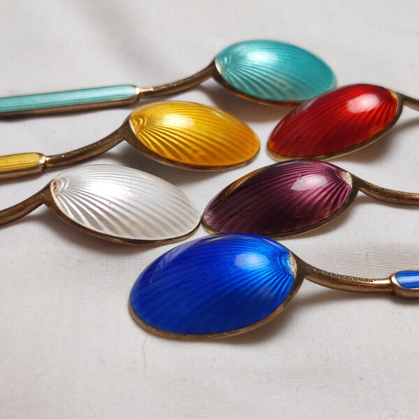 Enamel Spoons - Etsy