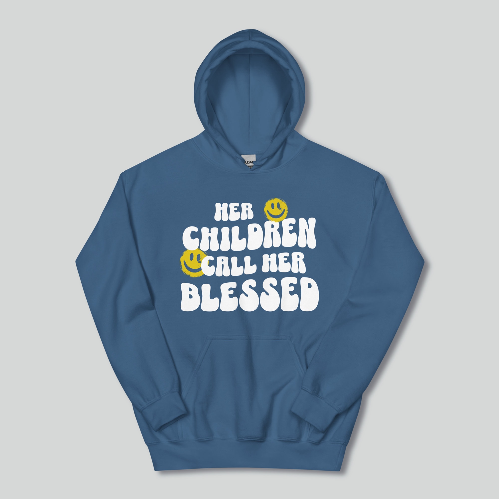 Blessed Mother Hoodie white Lettering Proverbs 31:25, Mother's Day ...