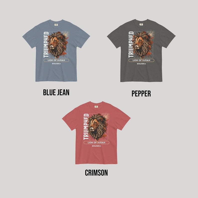 Lion of Judah Unisex Christian T-shirt Revelation 5:5 Streetwear Gospel ...
