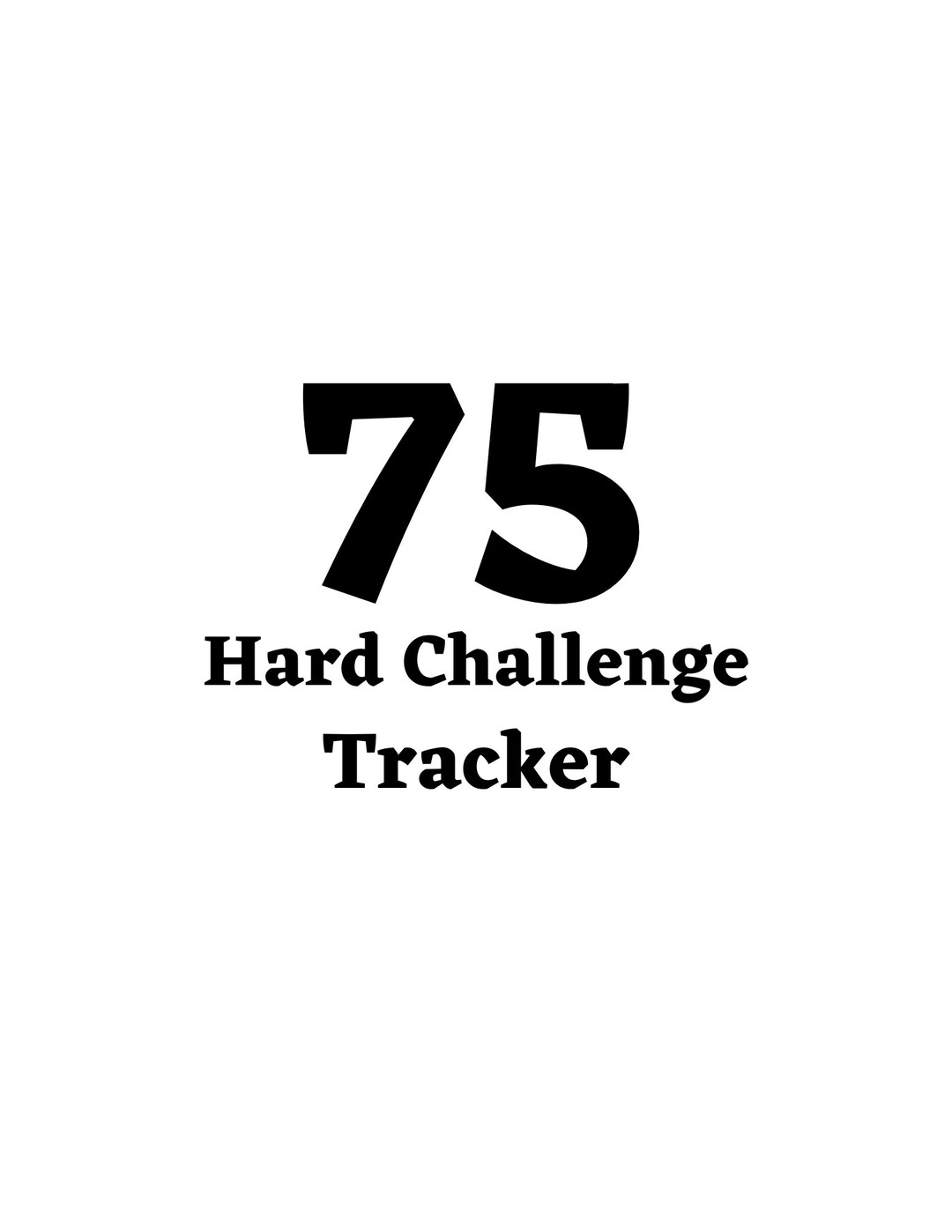 75 Hard Journal - Etsy