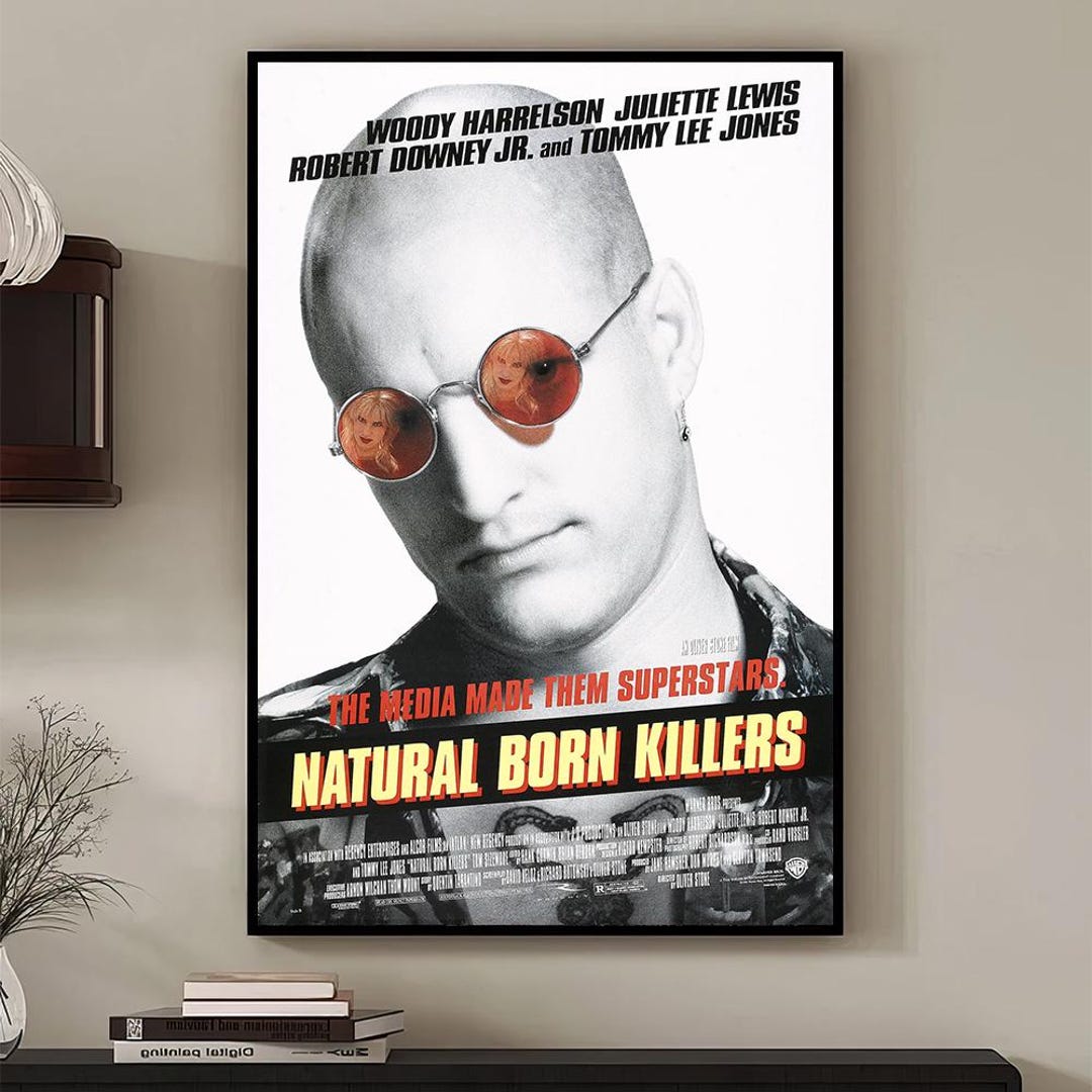 Natural Born Killers Movie Poster Personalised Poster Movie Poster ...