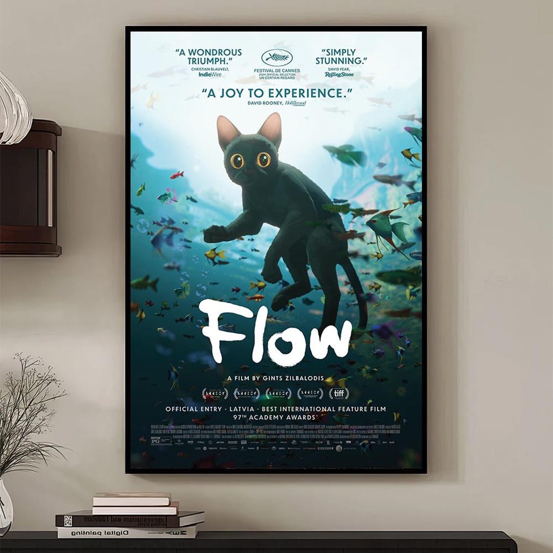 Flow Movie Poster Personalised Poster Movie Poster-custom Poster-home ...
