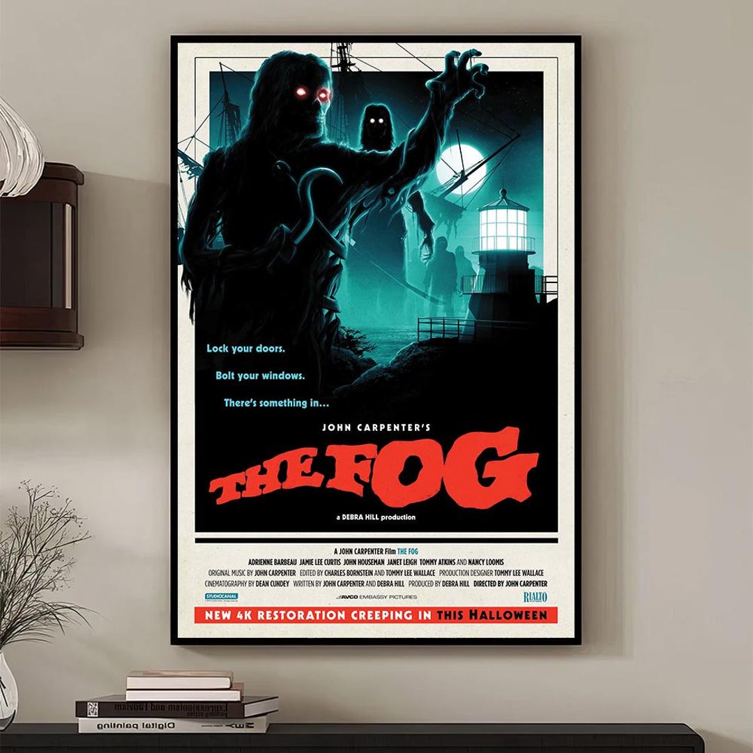 John Carpenter's the Fog Movie Poster Personalised Poster Movie Poster ...