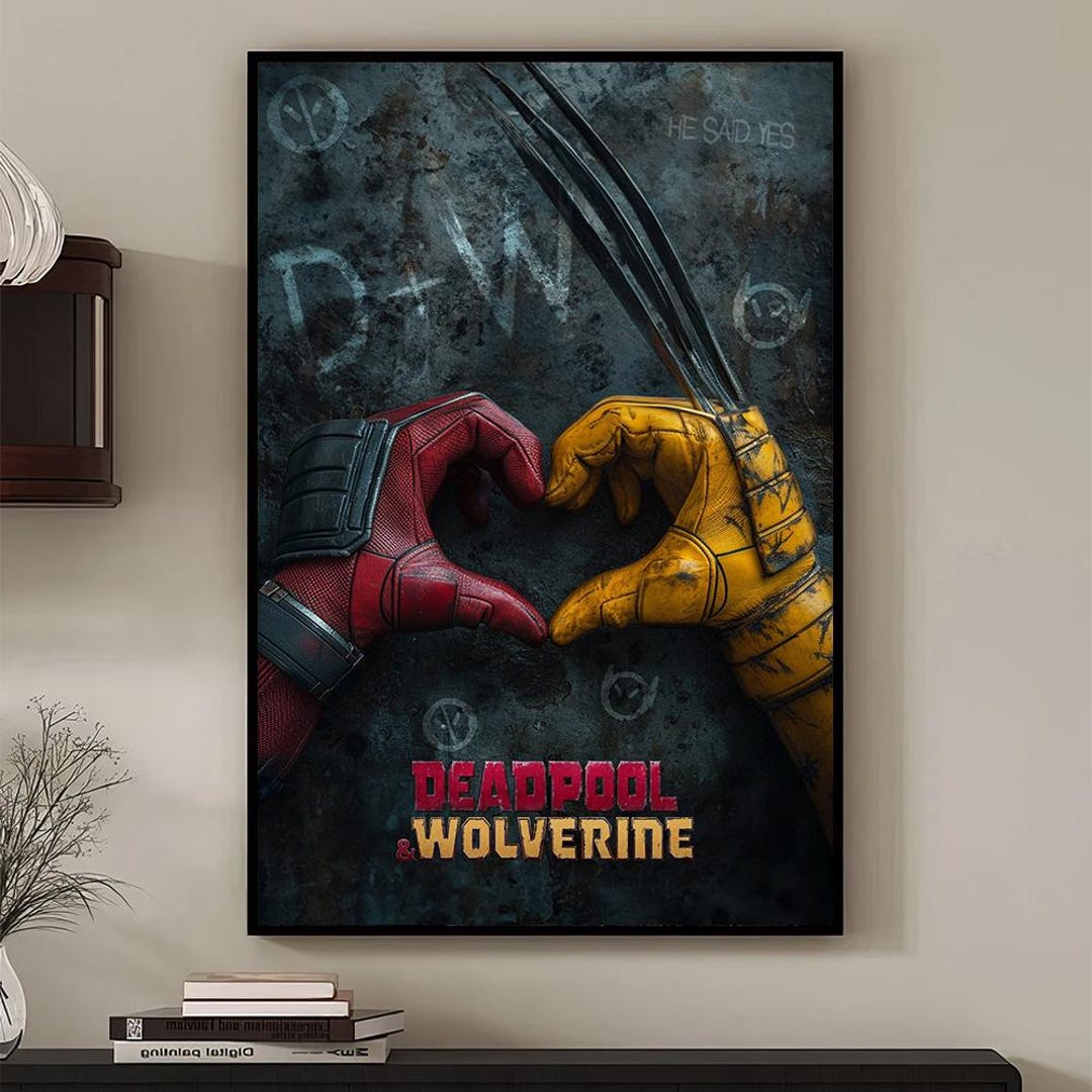 Deadpool and Wolverine Movie Poster Personalised Poster Movie Poster ...