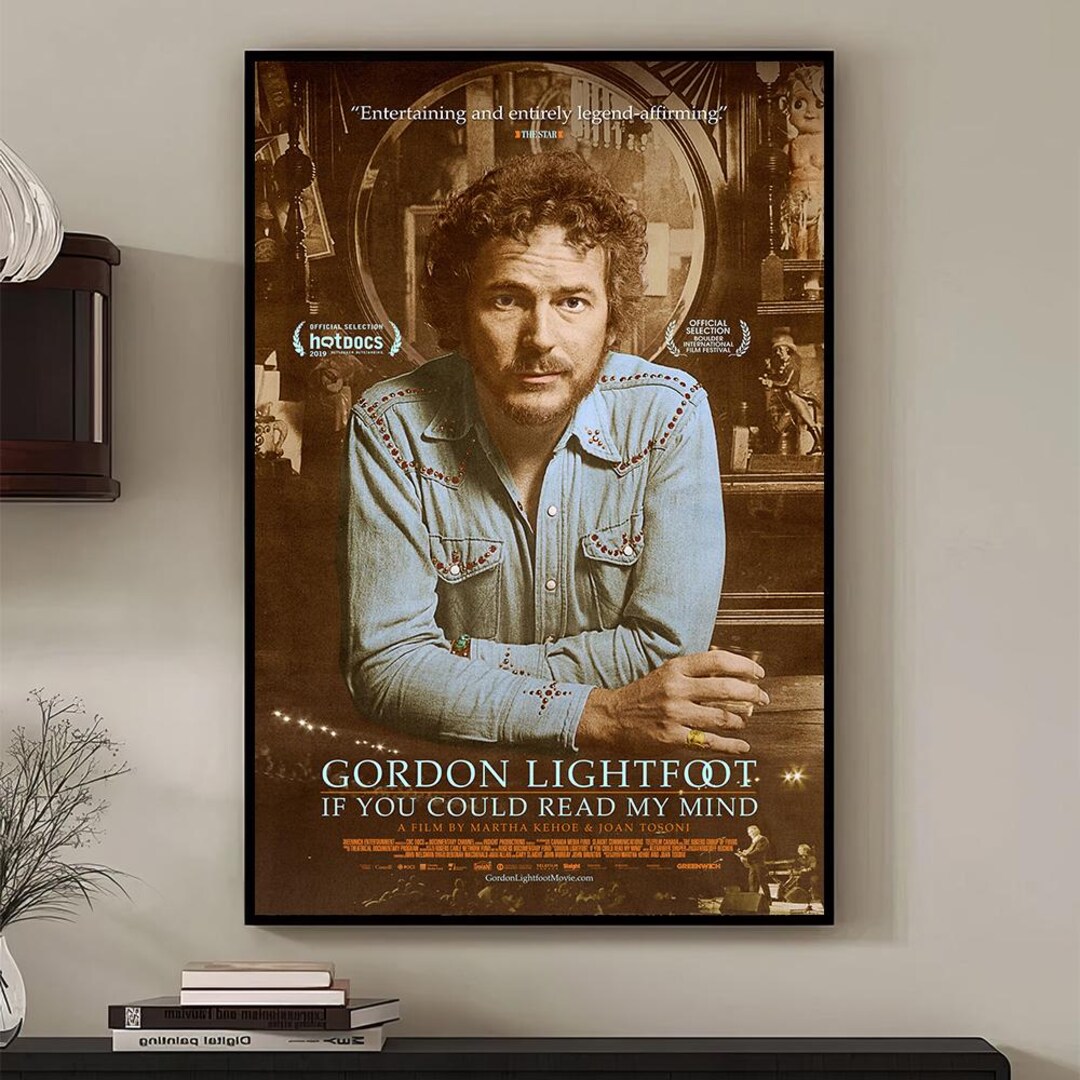 Gordon Lightfoot If You Could Read My Mind Movie Poster Personalised ...