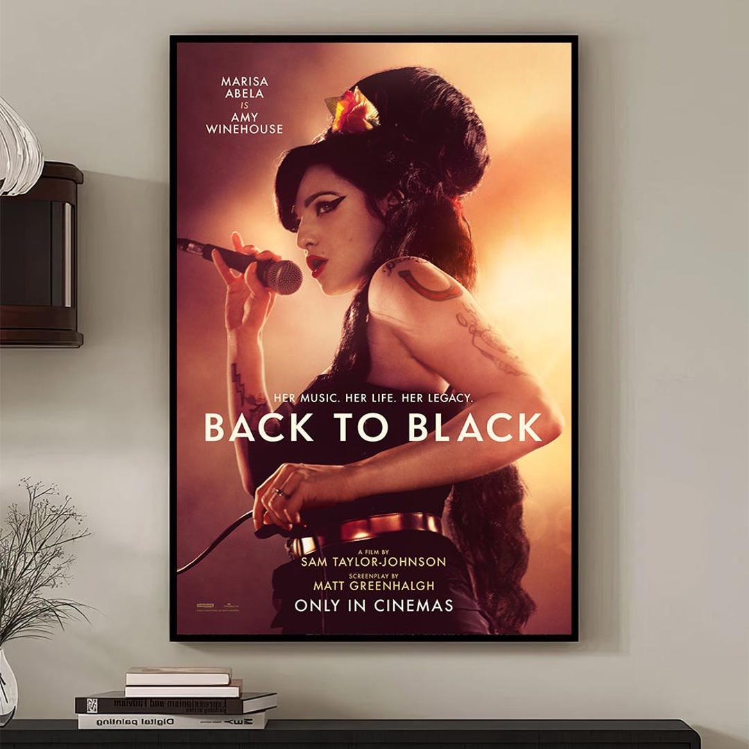 Back to Black Movie Poster Personalised Poster Movie Poster-custom ...