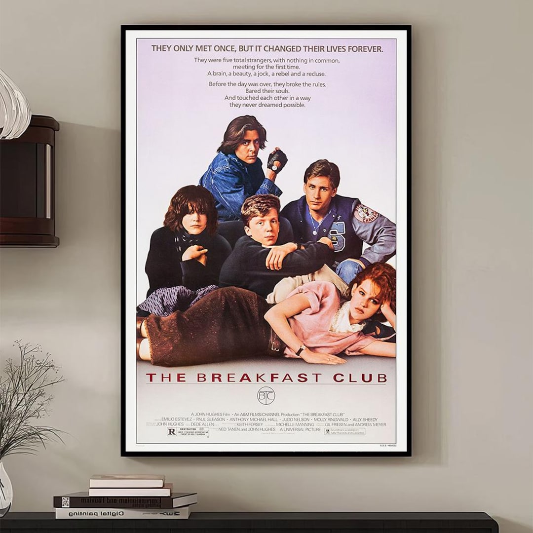 The Breakfast Club Movie Poster Personalised Poster Movie Poster-custom ...