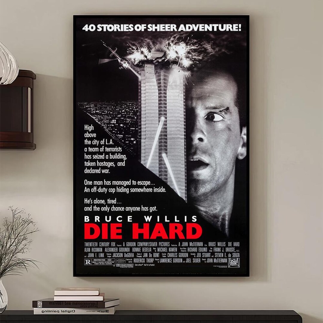 Die Hard Movie Poster Personalised Poster Movie Poster-custom Poster ...
