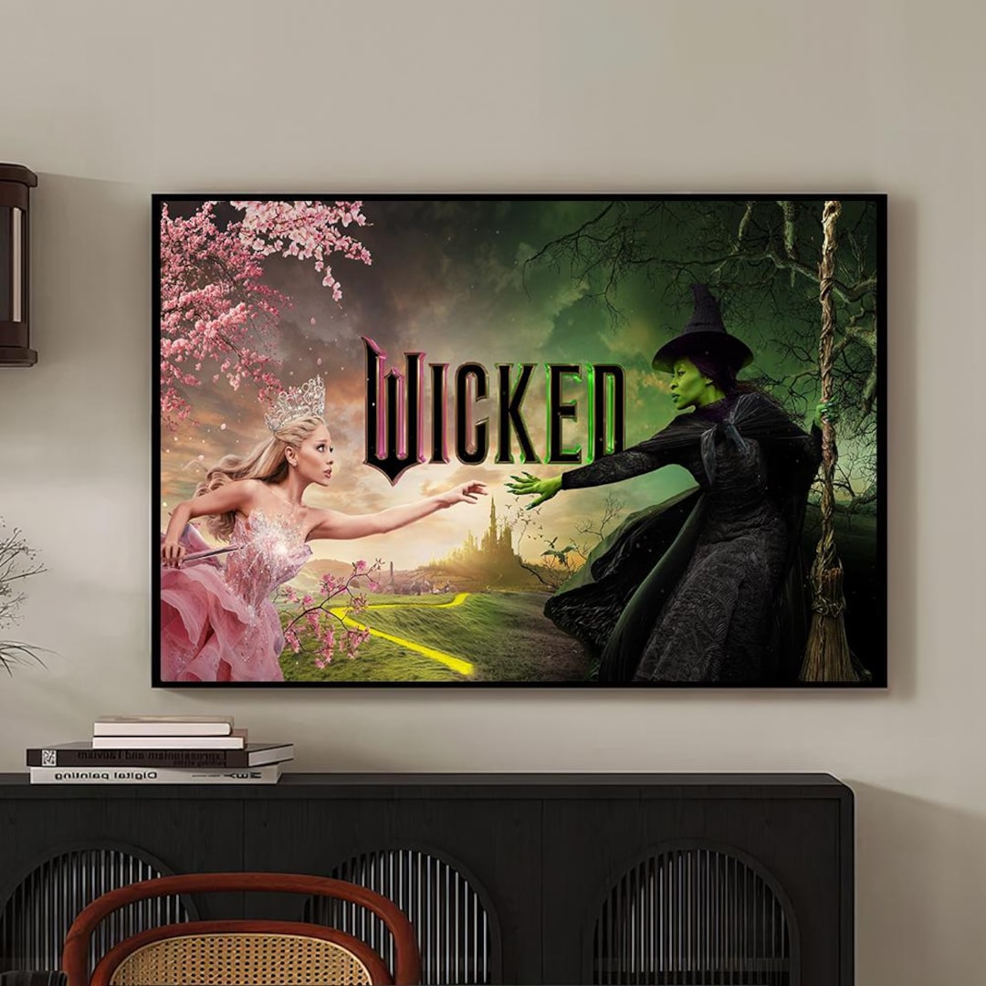 Wicked Movie Poster personalised Poster Movie Poster-custom Poster-home ...