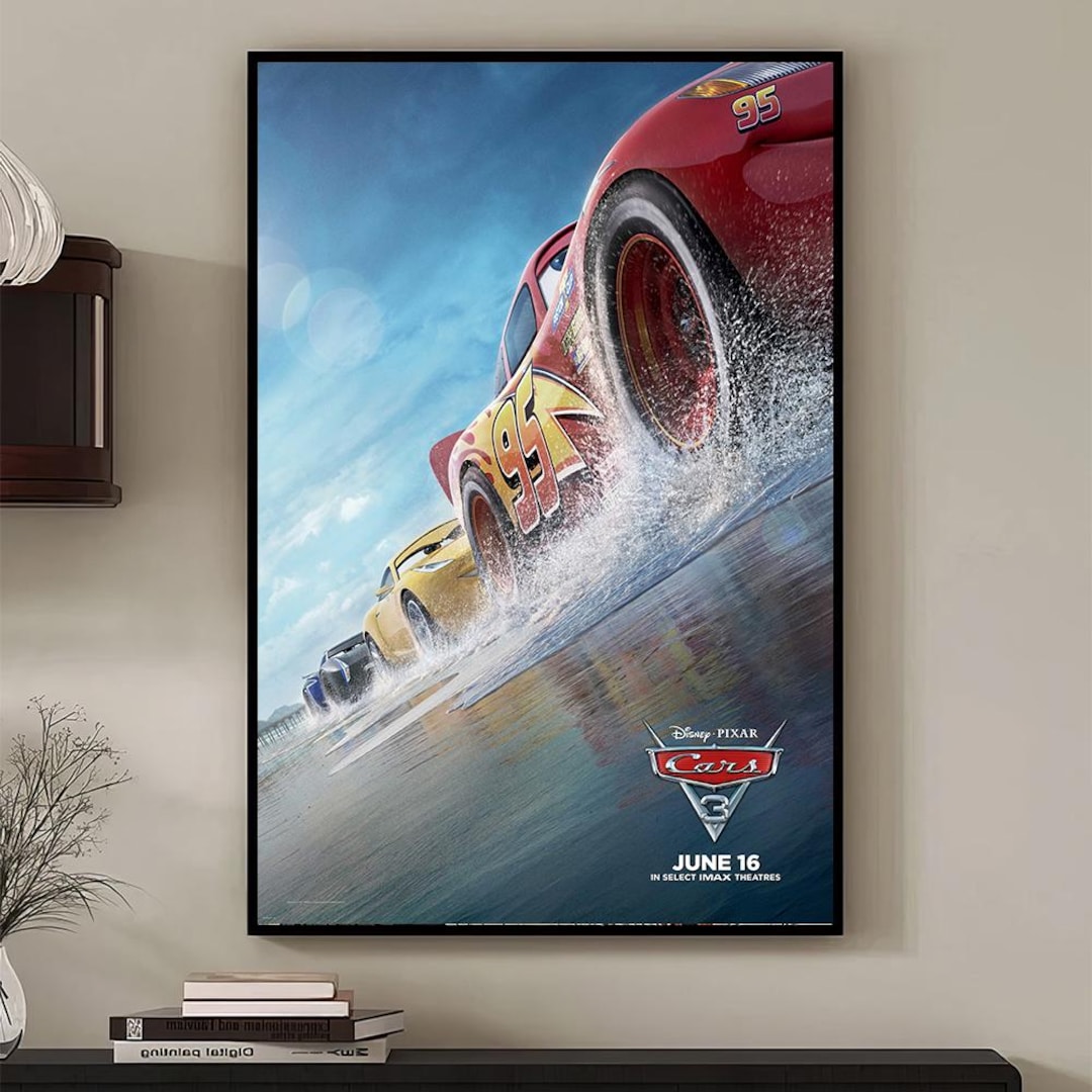 Cars 3 Moive Poster Personalised Poster Movie Poster-custom Poster-home ...