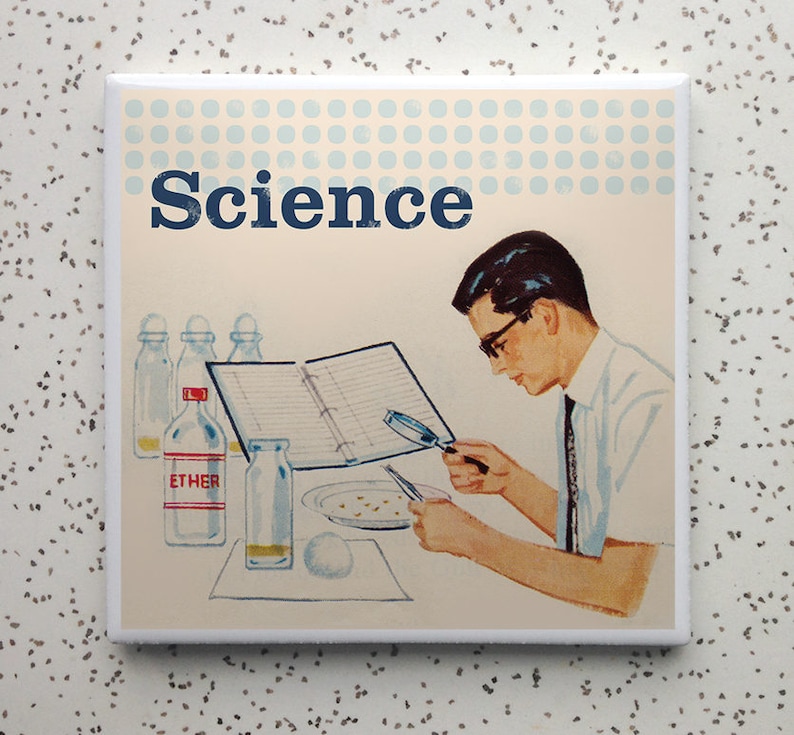 Vintage Science Tile Coaster - Etsy