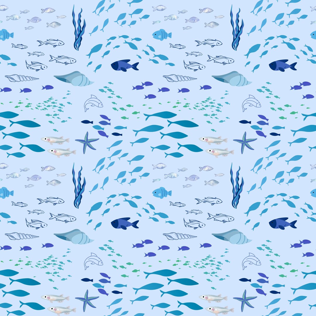 Under the Sea Repeating Pattern - Etsy