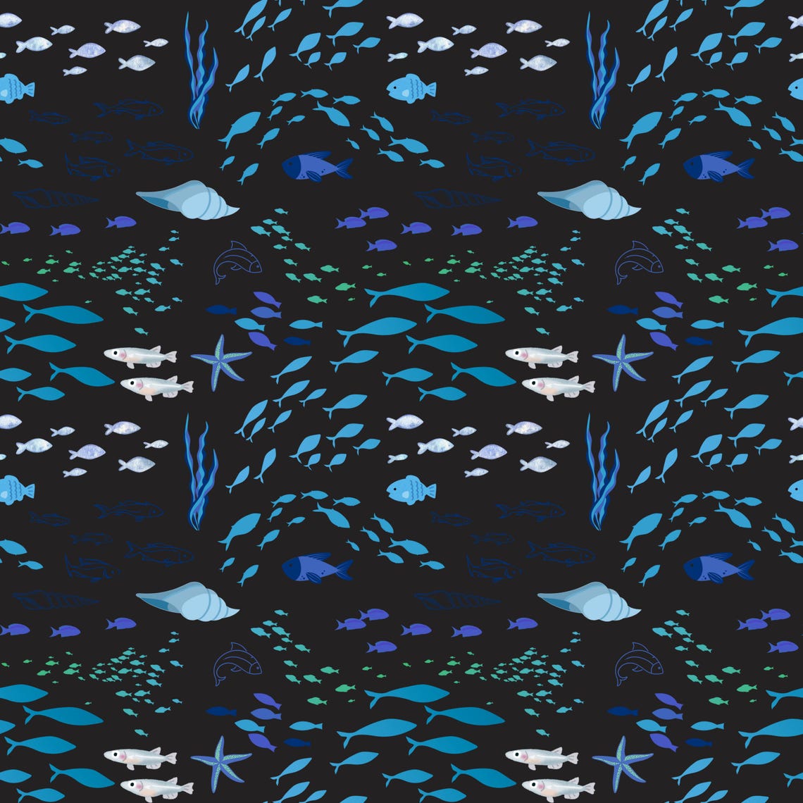 Under the Sea Repeating Pattern - Etsy