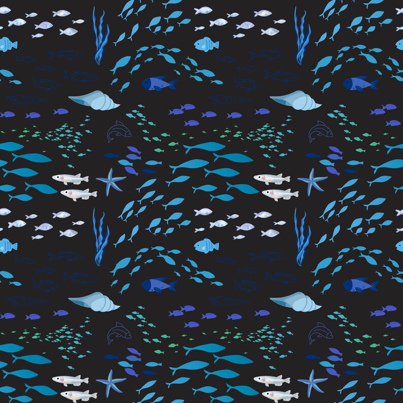 Under the Sea Repeating Pattern - Etsy