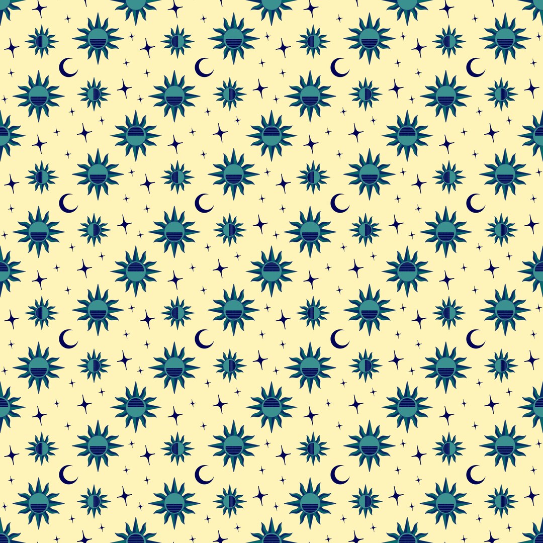 Sunny Sky Repeating Pattern - Etsy