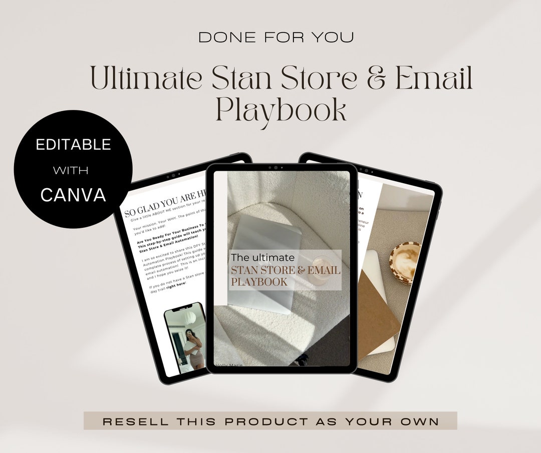 The Ultimate Stan Store and Email Playbook Done for You Private Label ...