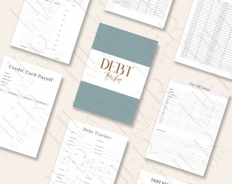 Digital Debt Tracker, Debt Tracker, Debt Planner, Budget, Budgeting ...