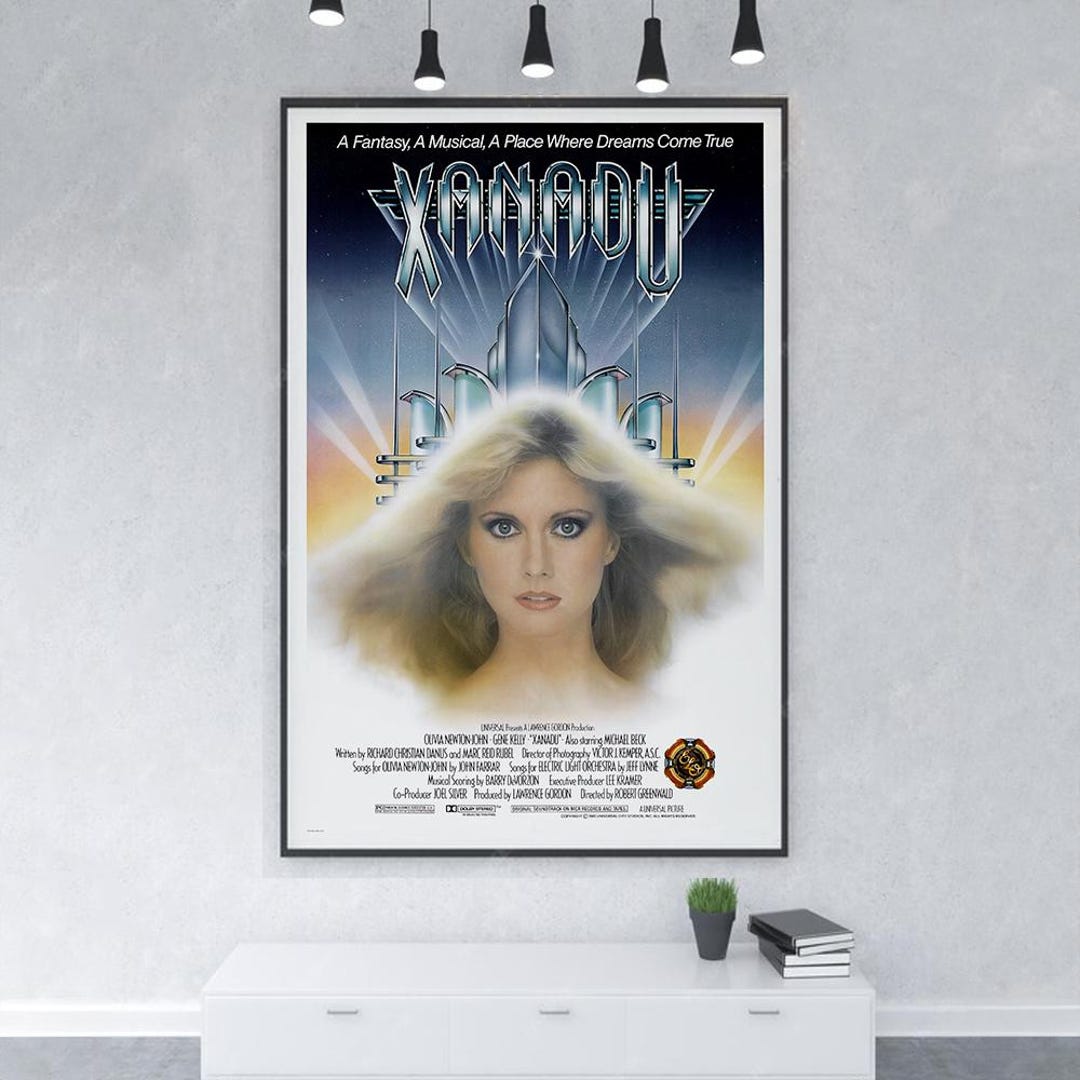 Xanadu Movie Poster Print, Wall Decor Printings, Modern Wall Decor ...