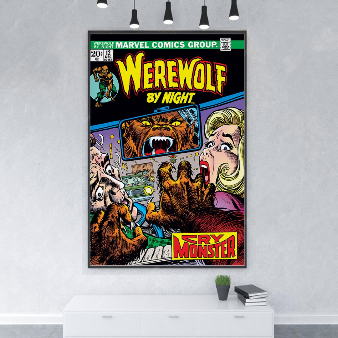 Werewolf by Night 12 Comic Book Cover Canvas Poster No.12 - Etsy