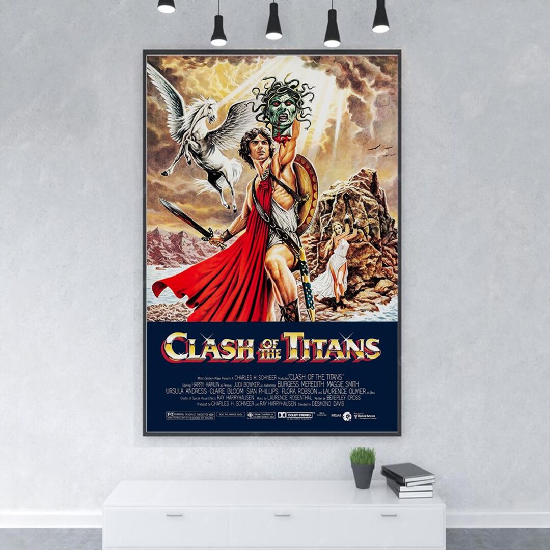 Clash of the Titans Movie Poster Print, Wall Decor Printings, Modern ...