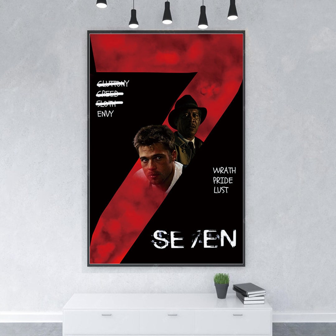 Se7en Movie Poster Print, Wall Decor Printings, Modern Wall Decor ...