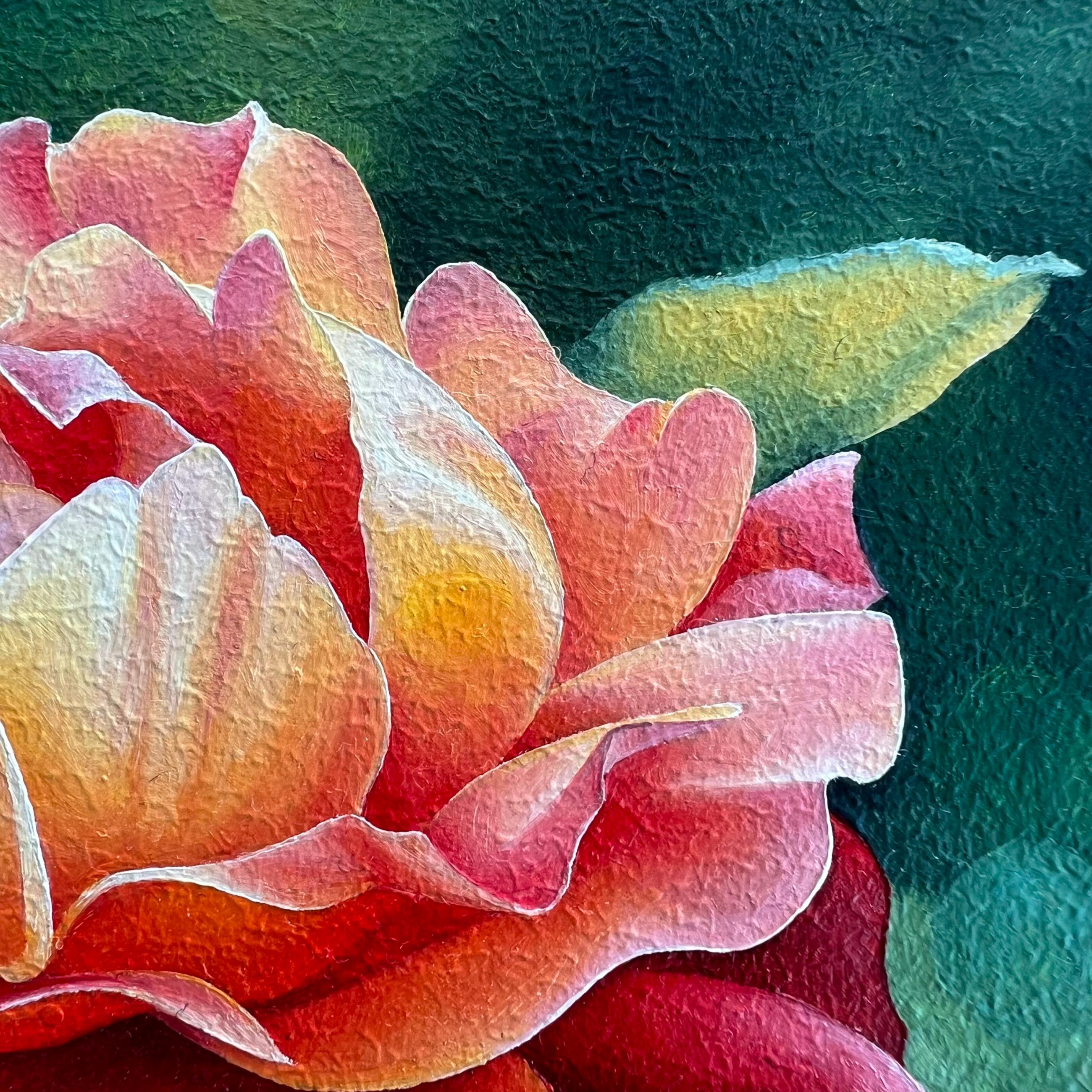 Hand-painted Rose Oil Painting: Floral Botanical Art (4x6 Inch) - Etsy