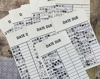 Library Due Date | Etsy