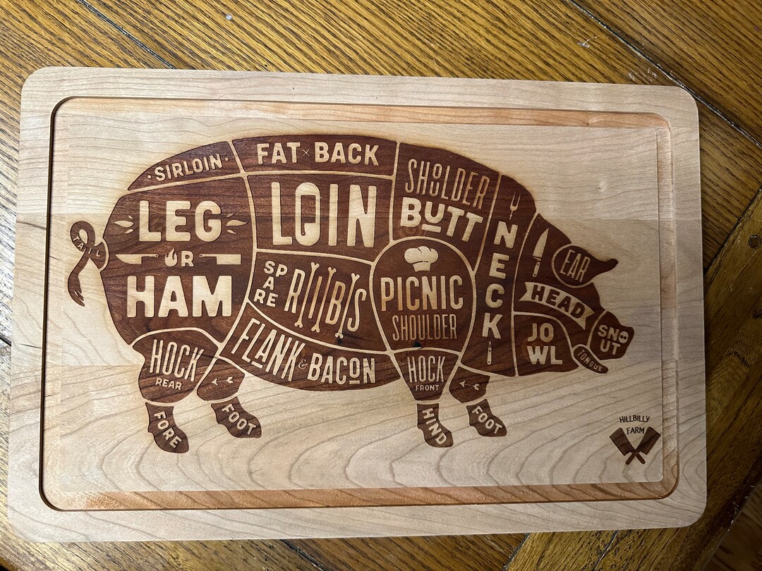 Pig Butcher Block - Etsy