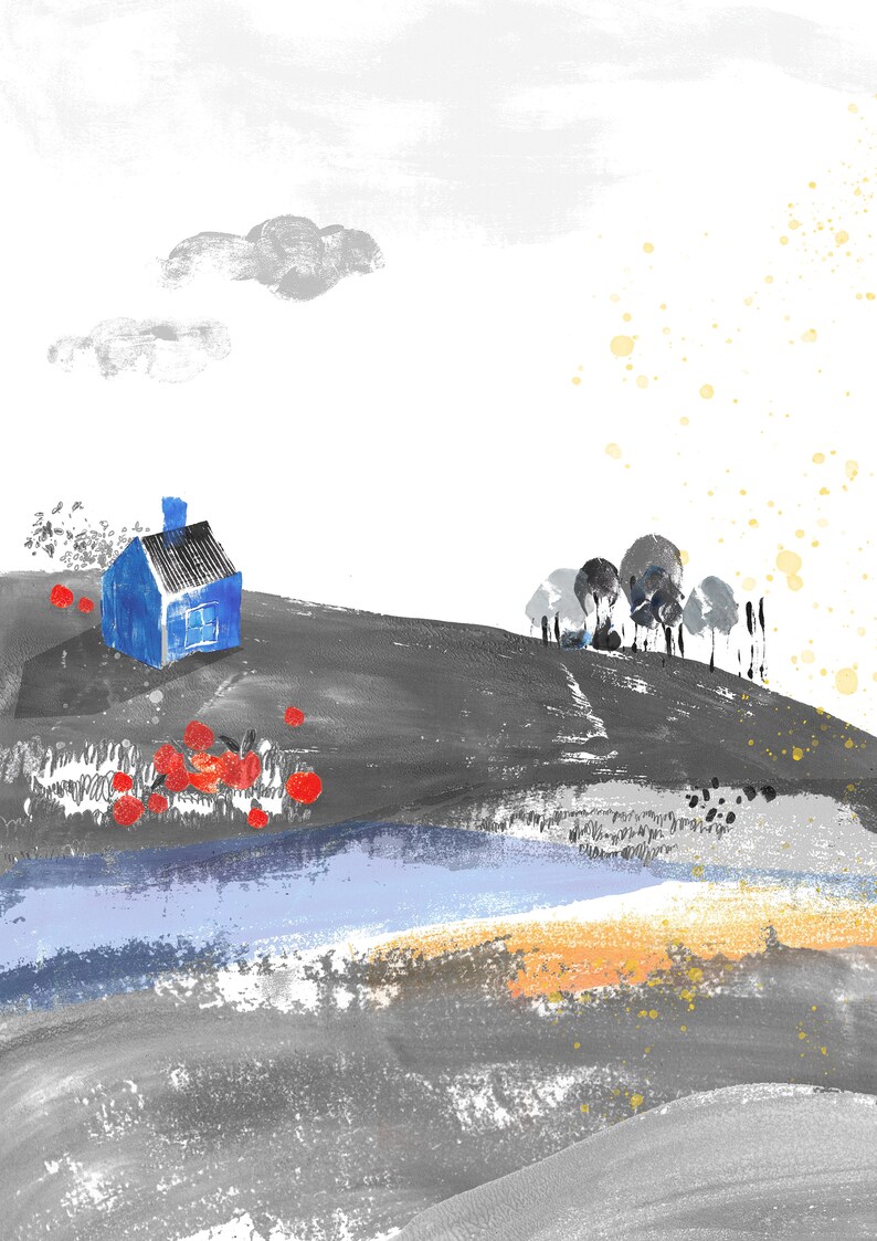 Landscape Print A4 - Etsy