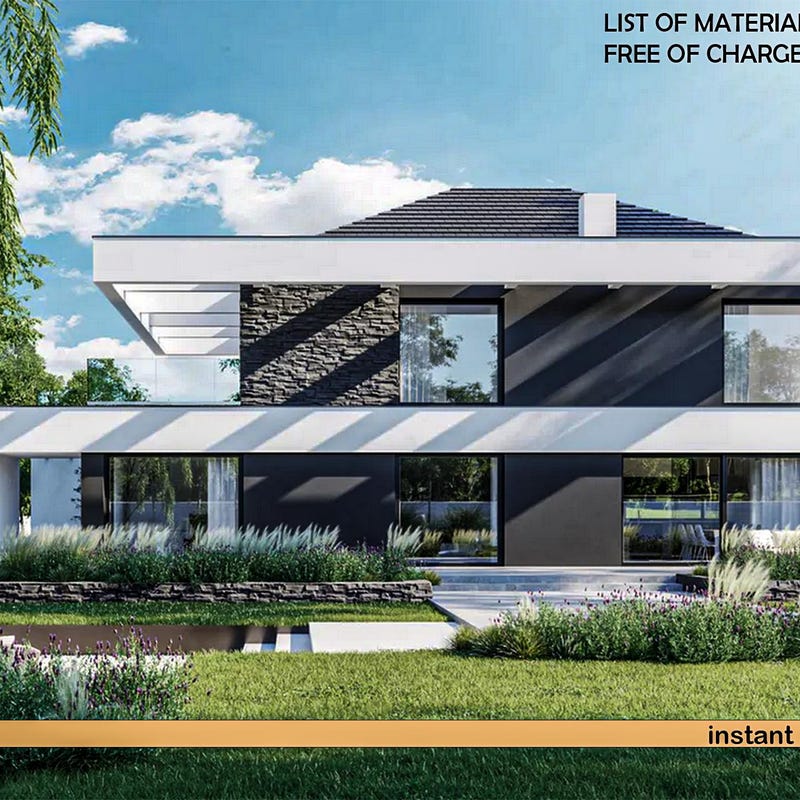 Modern House Plans - Etsy