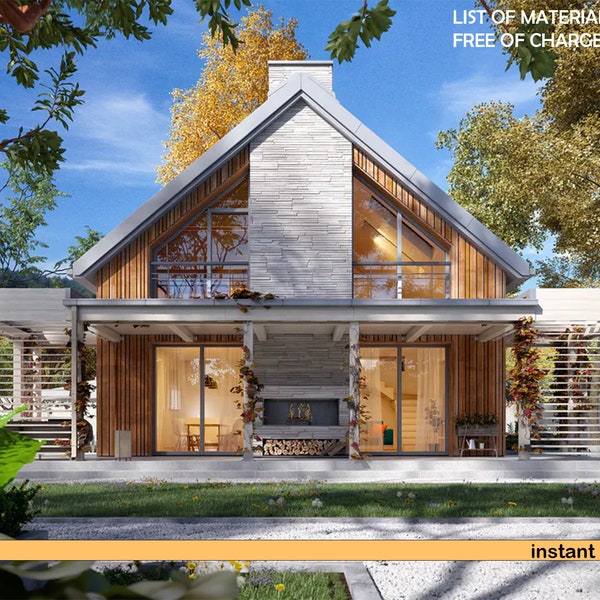 Rustic Ridge House Plan - Etsy
