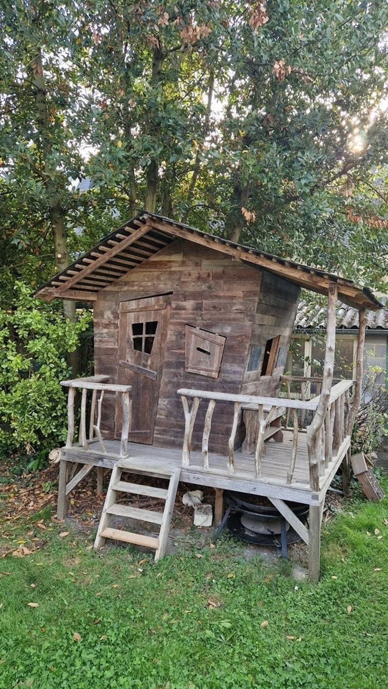 Modern Playhouse Plans for Kids - 15 Page Step-by-step DIY Build Guide ...