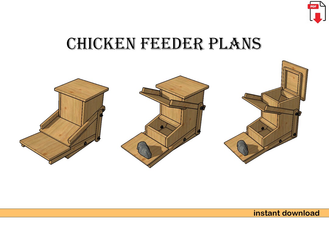Chicken Feeder Plans - Etsy