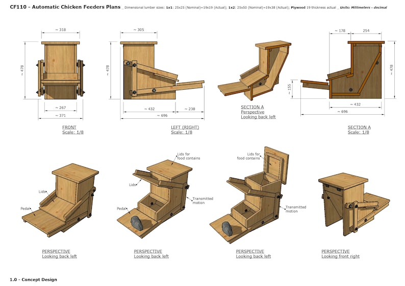 Chicken Feeder Plans - Etsy