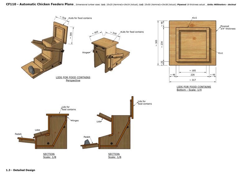 Chicken Feeder Plans - Etsy