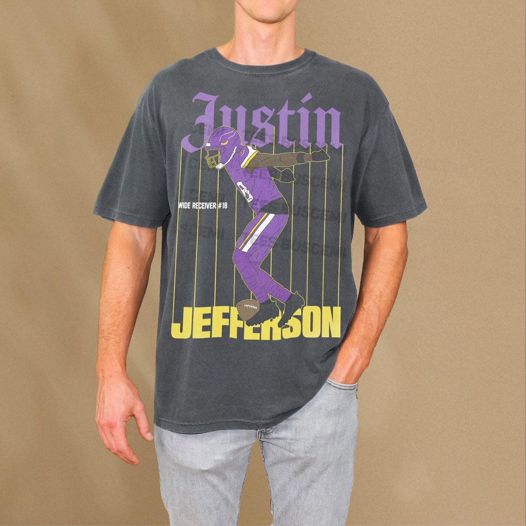 Justin Jefferson Football Shirt, Justin Jefferson Griddy Bootleg ...